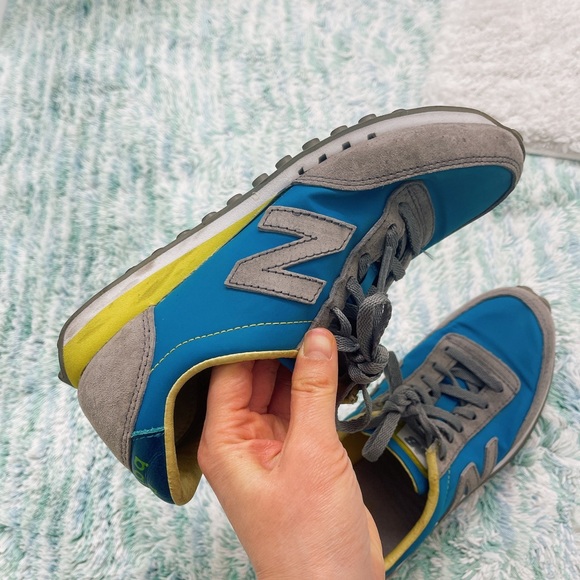 New Balance | Shoes | Vintage New Balance Blue Grey Yellow Preowned Us ...